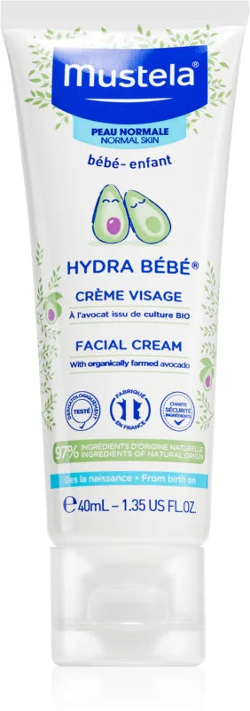 Mustela Hydra Bebe Facial Cream from Birth | UK & EU makeup wholesaler ...